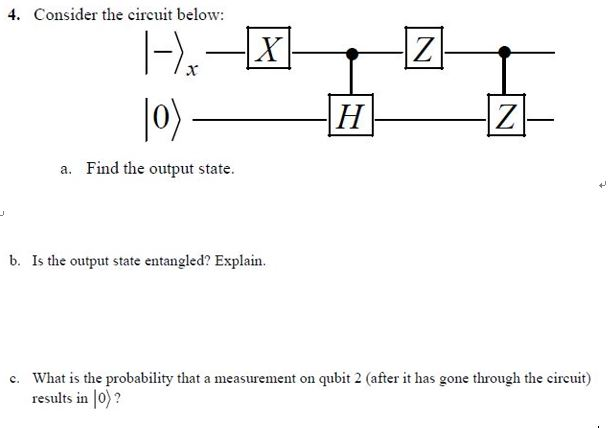Solved Consider the circuit below: a. Find the output | Chegg.com