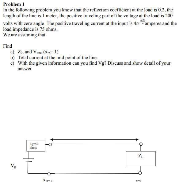 Solved Problem 1 In the following problem you know that the | Chegg.com