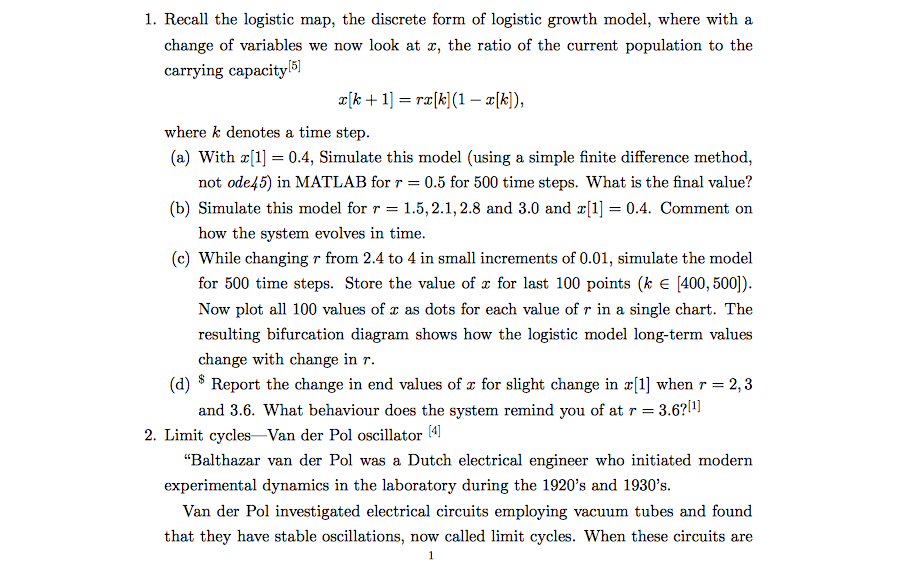 1 Recall The Logistic Map The Discrete Form Of Chegg 1-recall-the-logistic-map-the-discrete-form-of-chegg