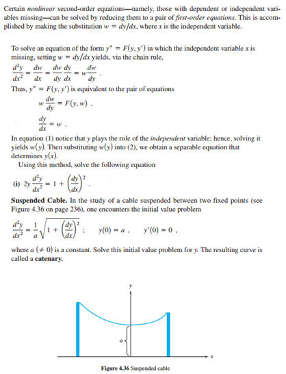 Solved Certain nonlinear second-order equations-namely, | Chegg.com