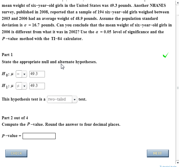 Solved mean weight of six?year?old girls in the United | Chegg.com