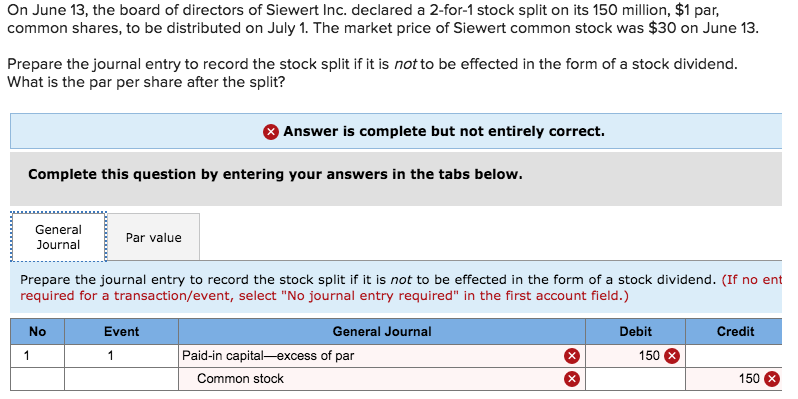 Solved On June 13, the board of directors of Siewert Inc. | Chegg.com