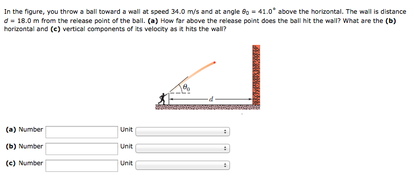 Solved In the figure, you throw a ball toward a wall at | Chegg.com