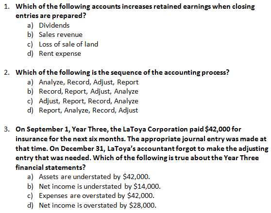 Solved Which of the following accounts increases retained | Chegg.com