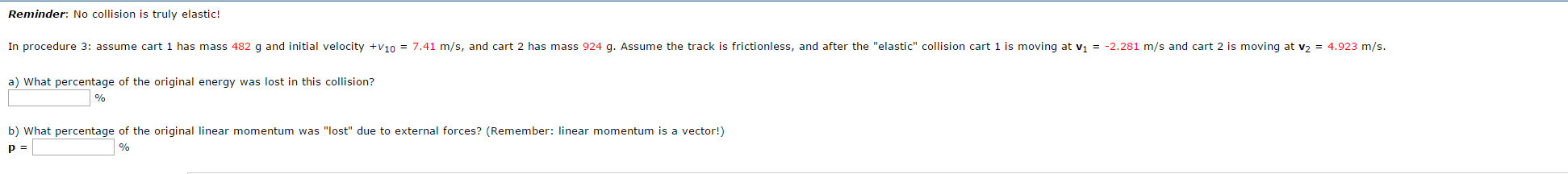 Solved Two carts sit on a horizontal, frictionless track; | Chegg.com