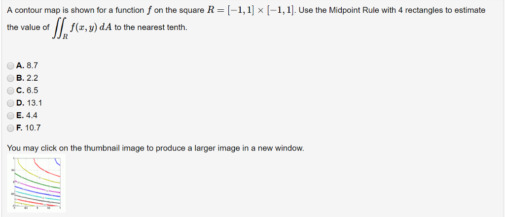 Solved A contour map is shown for a function f on the square | Chegg.com