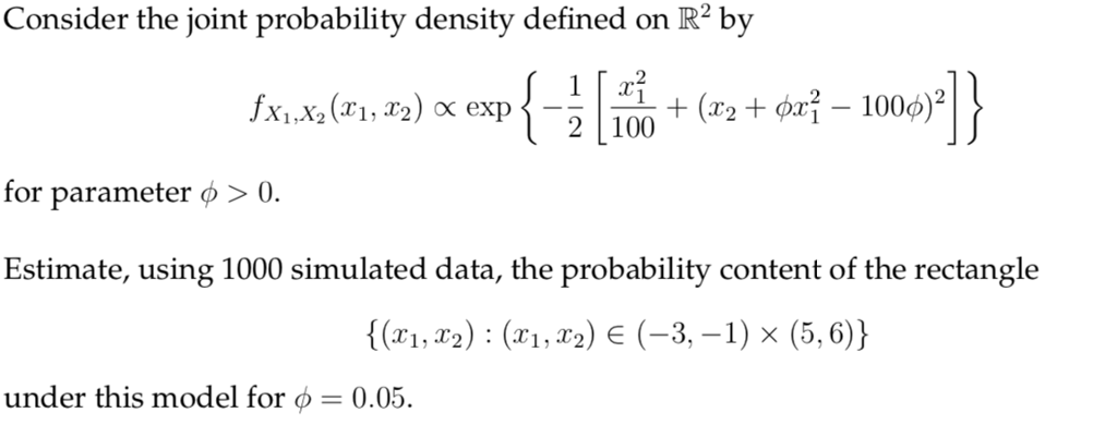 Solved Consider the joint probability density defined on R2 | Chegg.com