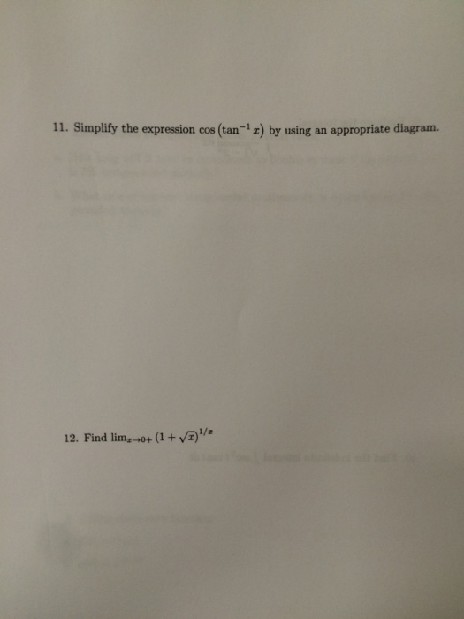 Solved Simplify The Expression Cos tan 1 X By Using An Chegg