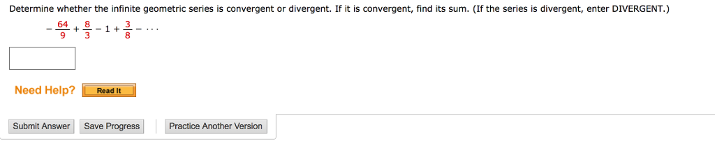 Solved Determine Whether The Infinite Geometric Series Is