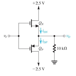 Solved For the CMOS circuit, the n-MOS and p-MOS transistors | Chegg.com