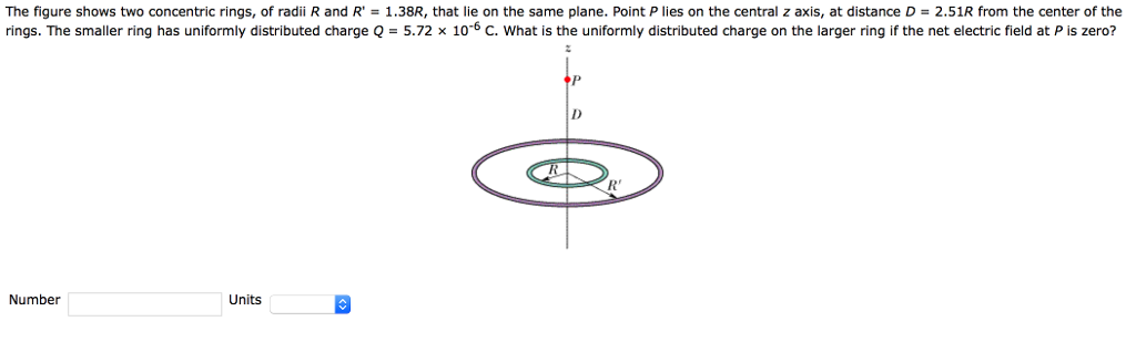 Solved The figure shows two concentric rings, of radii R and | Chegg.com