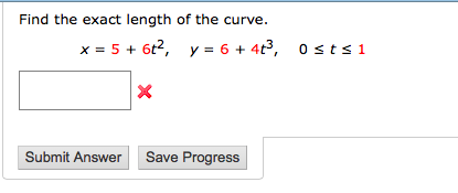 Solved Find the exact length of the curve. x = 5 + 6t^2, y | Chegg.com