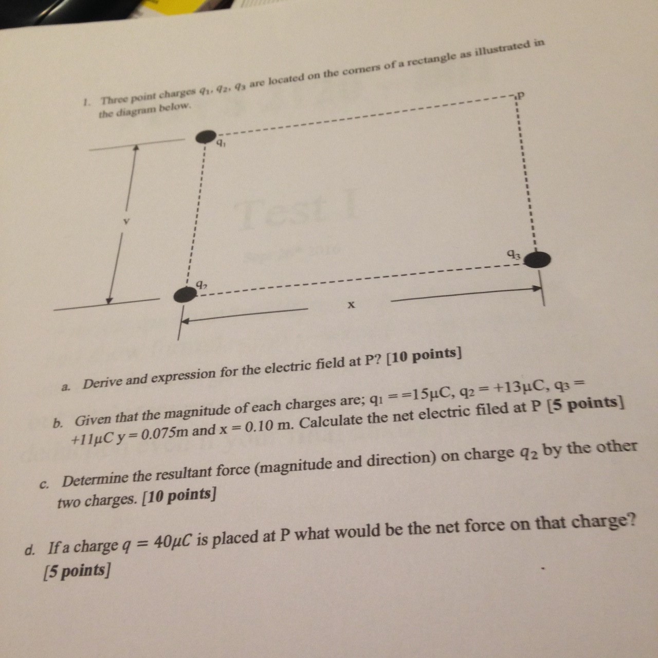 Solved Three point charges q_1, q_2, q_3 are located on the | Chegg.com Solved Three point charges q_1, q_2, q_3 are located on the | Chegg.com