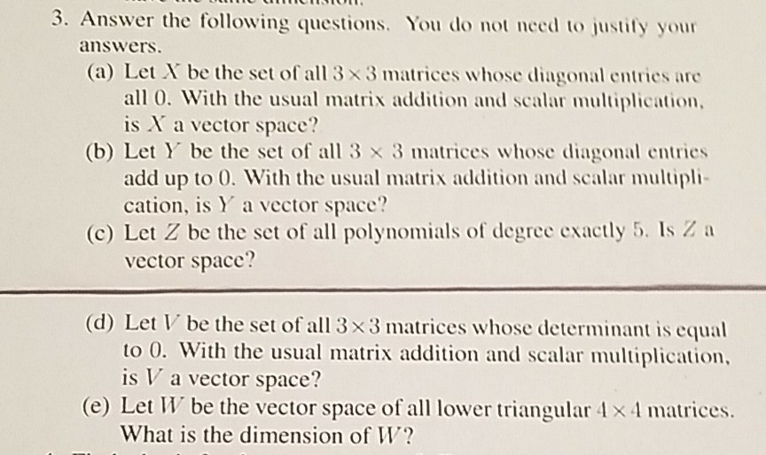 Solved 3. Answer the following questions. You do not need to | Chegg.com