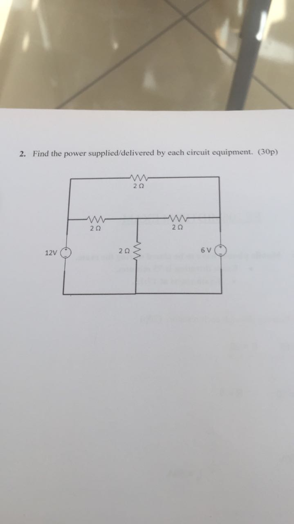 Solved Find the power supplied delivered by each circuit | Chegg.com