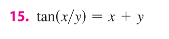 Solved Find dy/dx by implicit differentiation tan(x/y) = x | Chegg.com
