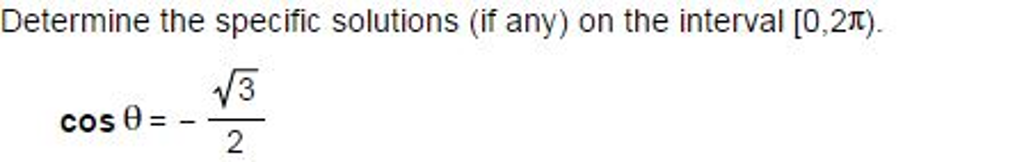 Solved Determine the specific solutions (if any) on the | Chegg.com