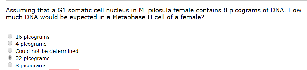Solved Assuming that a G1 somatic cell nucleus in M. | Chegg.com