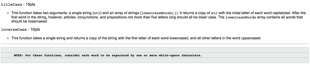 Solved TitleCase 15pts This Function Takes Two Arguments A Chegg solved-titlecase-15pts-this-function-takes-two-arguments-a-chegg