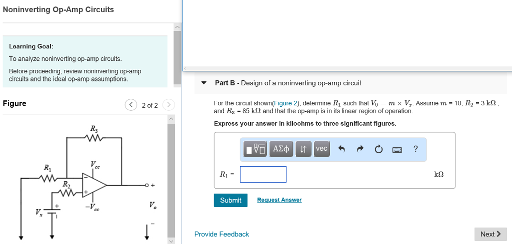 Solved Noninverting Op-Amp Circuits Learning Goal To analyze | Chegg.com