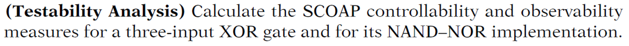 Calculate the SCOAP controllability and observability | Chegg.com