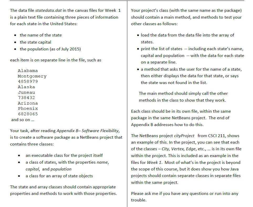Solved IN NETBEANS JAVA Code: well written with instuctions, | Chegg.com