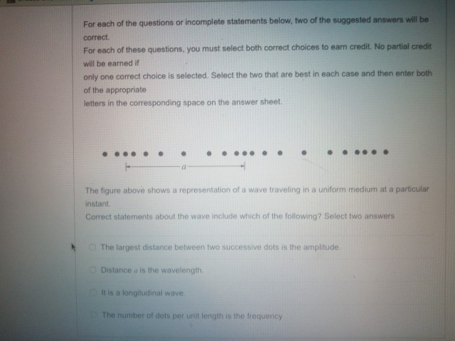 Solved For each of the questions or incomplete statements | Chegg.com