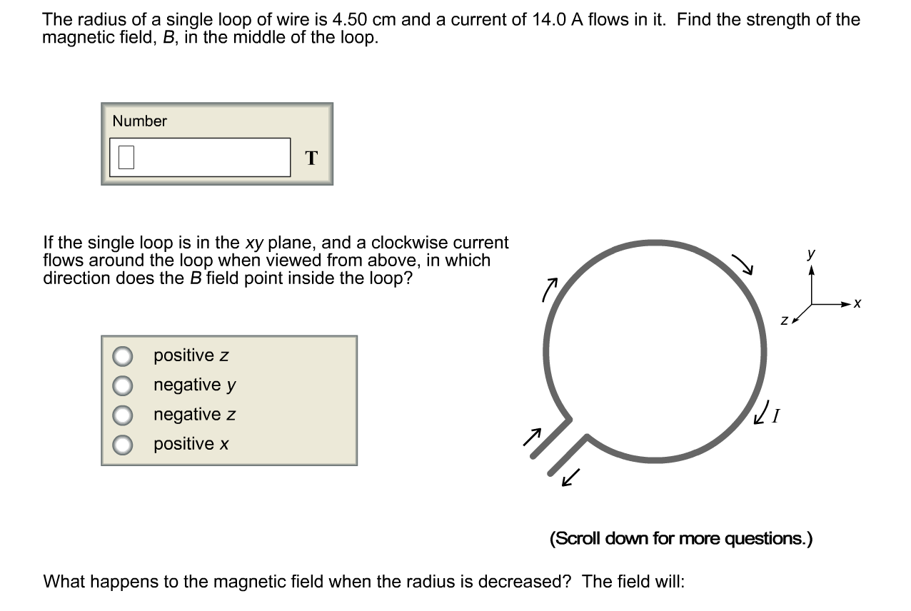 Solved The radius of a single loop of wire is 4.50 cm and a | Chegg.com