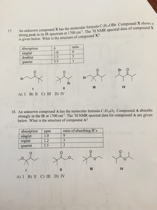 Solved An unknown compound X has the molecular formula | Chegg.com Solved An unknown compound X has the molecular formula | Chegg.com