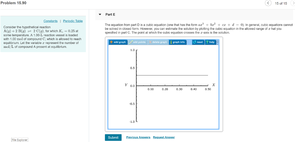 Solved Problem 15.90 Constants| Periodic Table Part C | Chegg.com