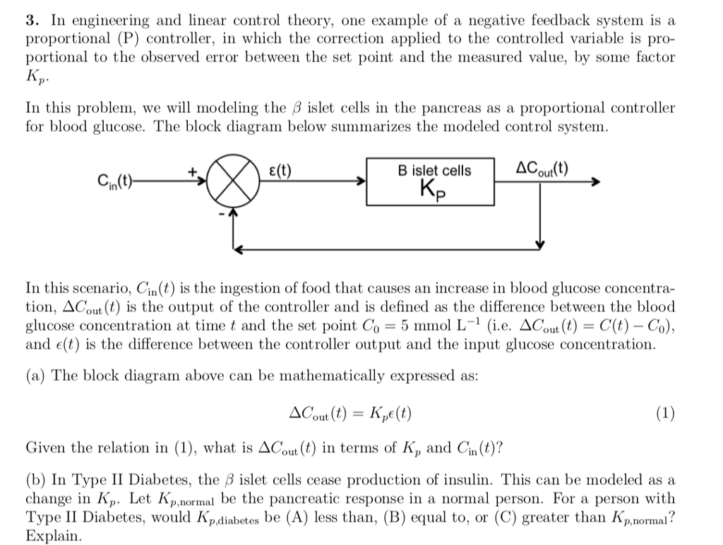Solved 3. In engineering and linear control theory, one | Chegg.com