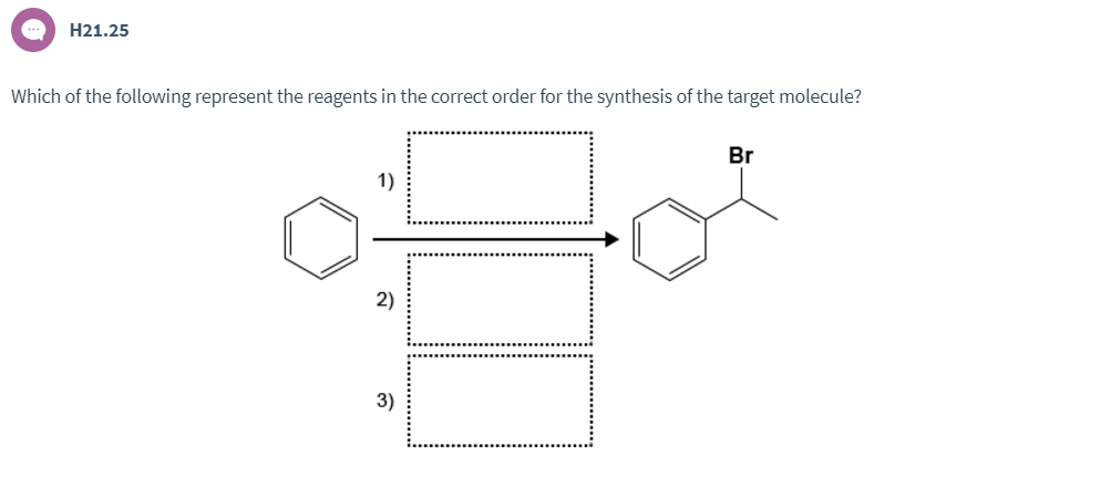 Solved Which of the following represent the reagents in the | Chegg.com