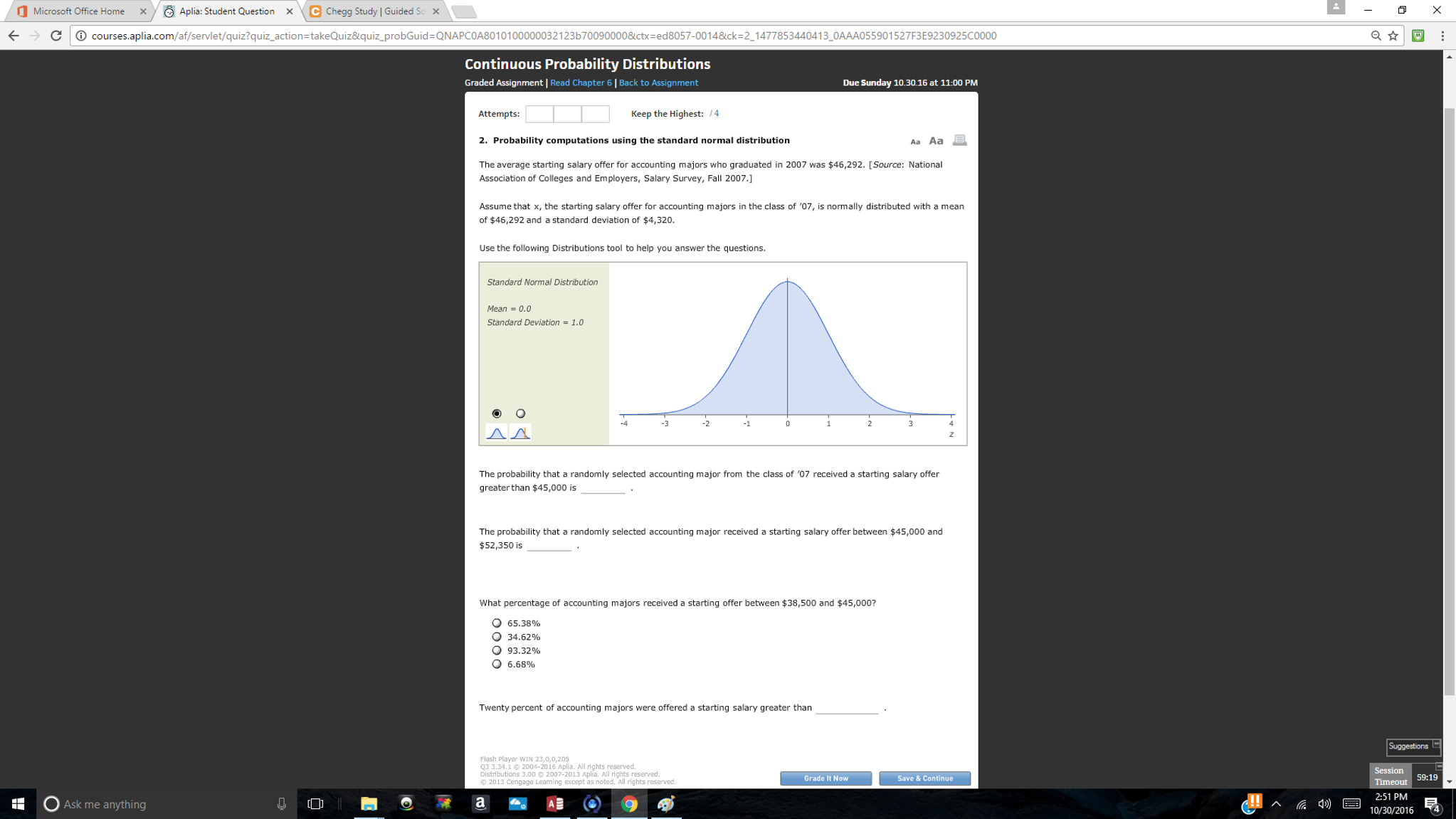 Solved Probability computations using the standard normal | Chegg.com