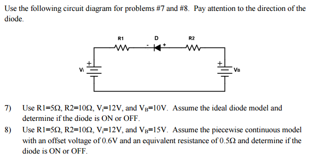 Solved Use the following circuit diagram for problem hash 7 | Chegg.com
