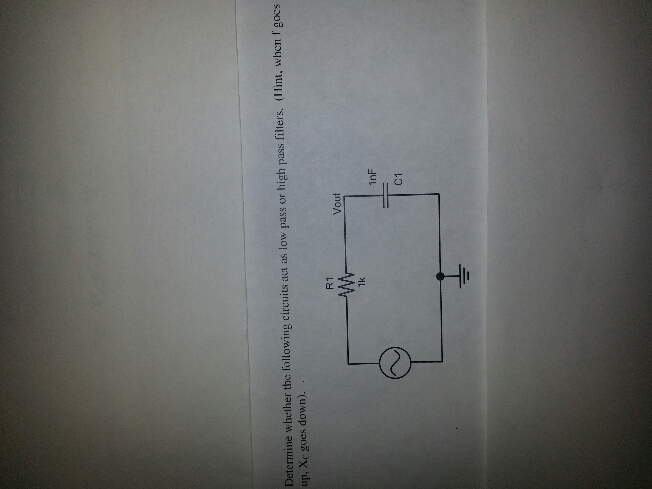 Determine whether the following circuits acts as low | Chegg.com
