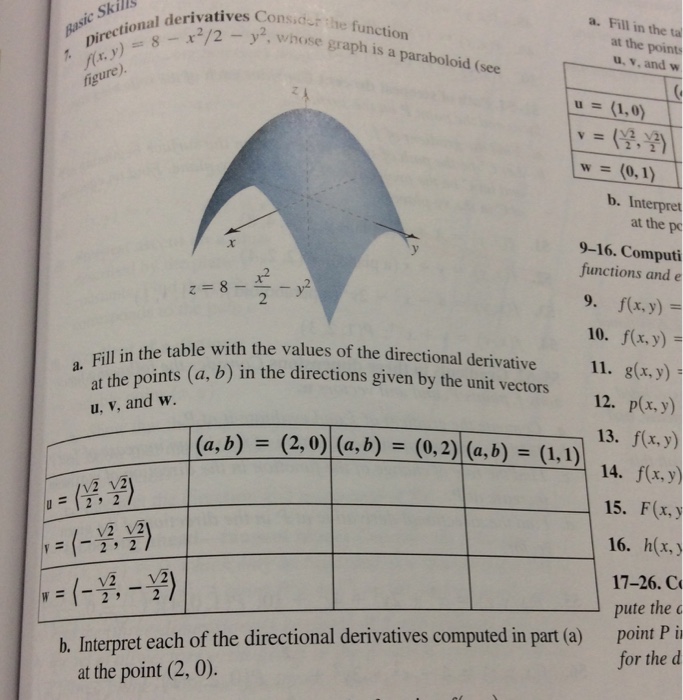 Solved Consider the function f(x, y) = 8 - x^2/2 - y^2, | Chegg.com
