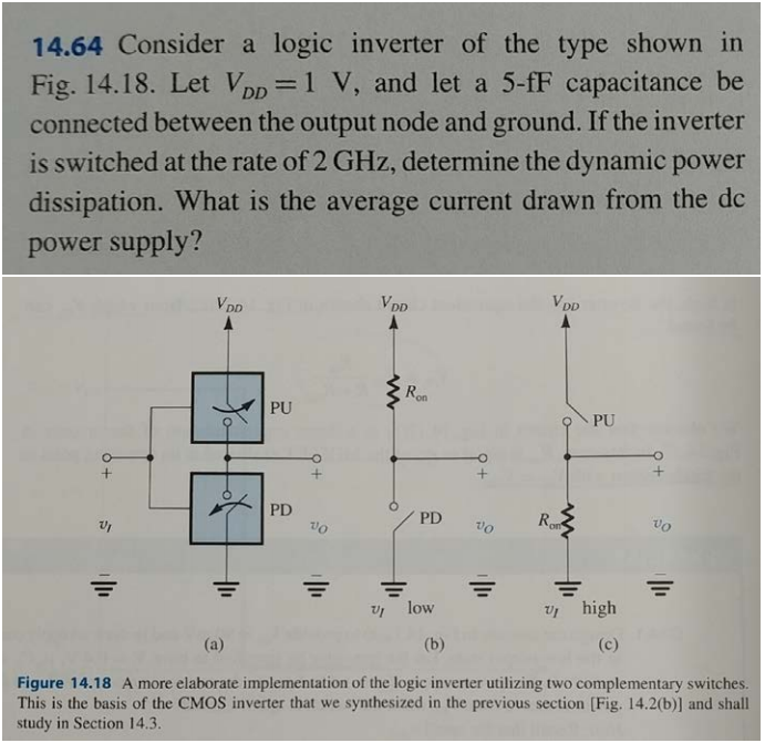 Solved Consider a logic inverter of the type shown in Fig. | Chegg.com