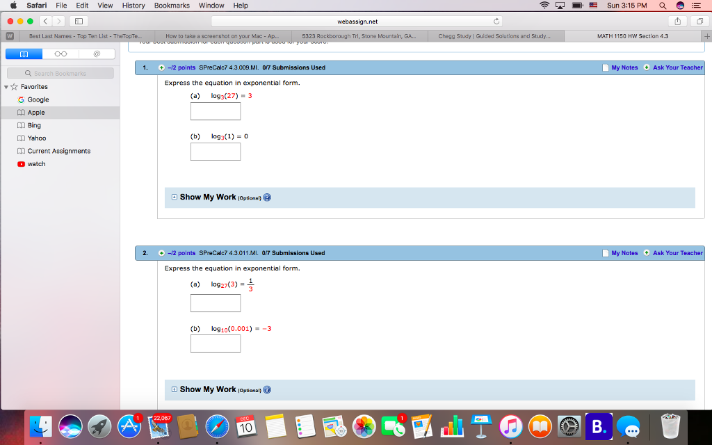 Solved i Safari File Edit View History Bookmarks Window Help | Chegg.com