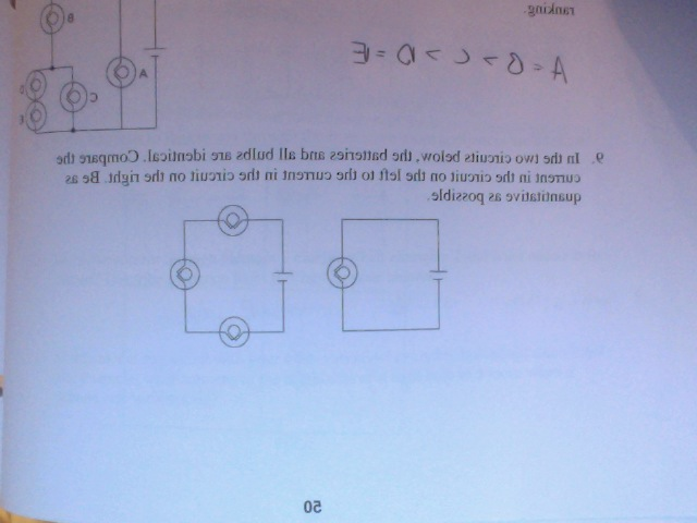 Solved: In The Two Circuits Below, The Batteries And All B... | Chegg.com