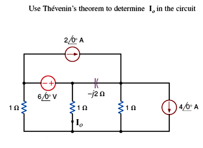 Solved Use Thevenin's theorem to determine Io in the circuit | Chegg.com
