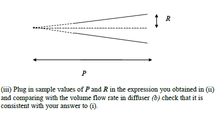 Solved Consider the axisymmetric flow through two conical | Chegg.com