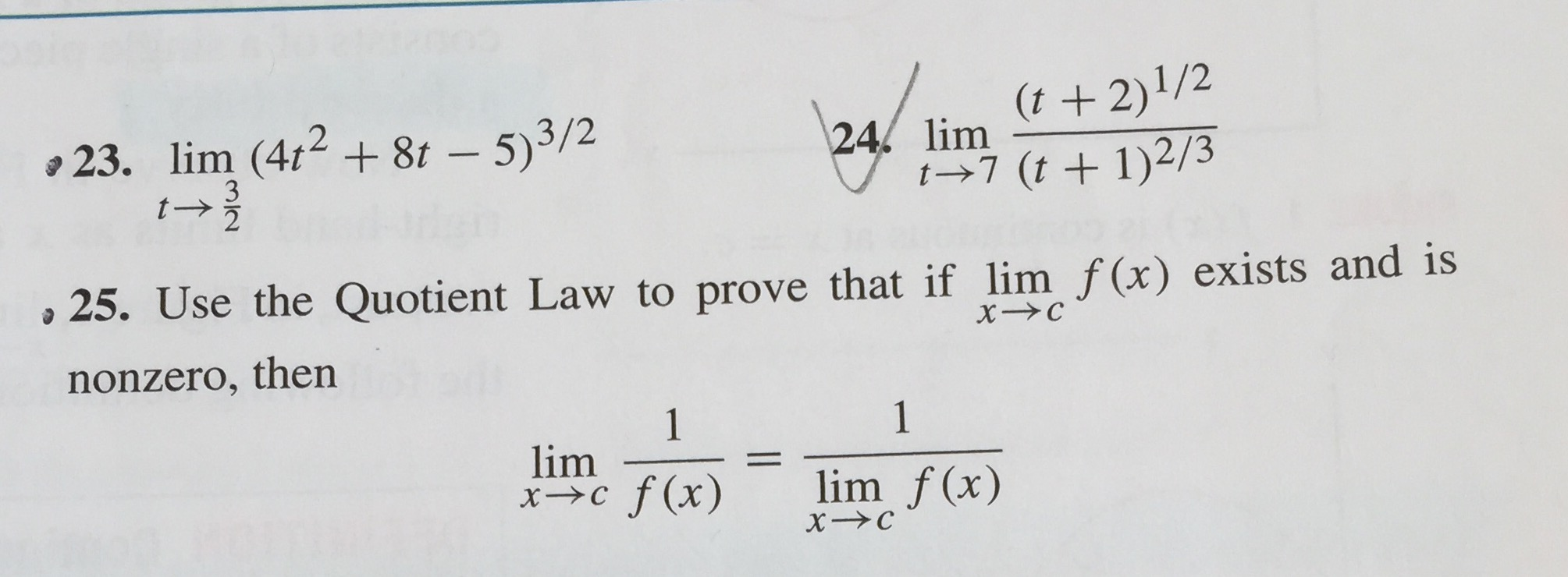 Solved Evaluate the limit using the basic limit laws.... | Chegg.com