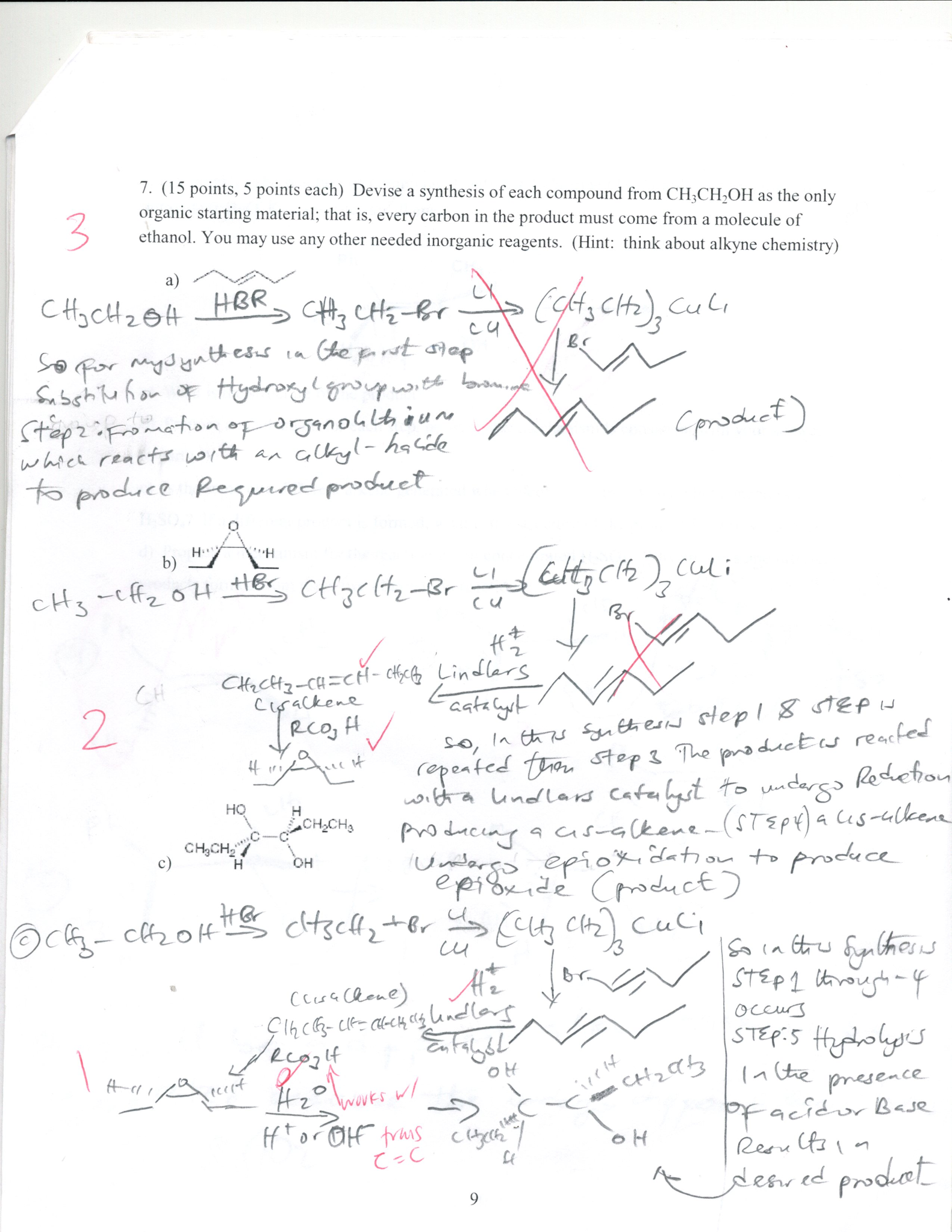 Solved Devise a synthesis of each compound from CH_3CH_2OH | Chegg.com