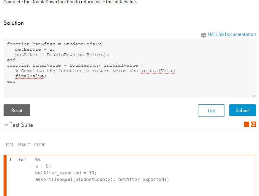 Solved Complete the DoubleDown function to return twice the | Chegg.com