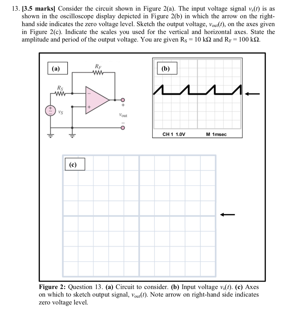 Solved 13. 13.5 marksl Consider the circuit shown in Figure | Chegg.com