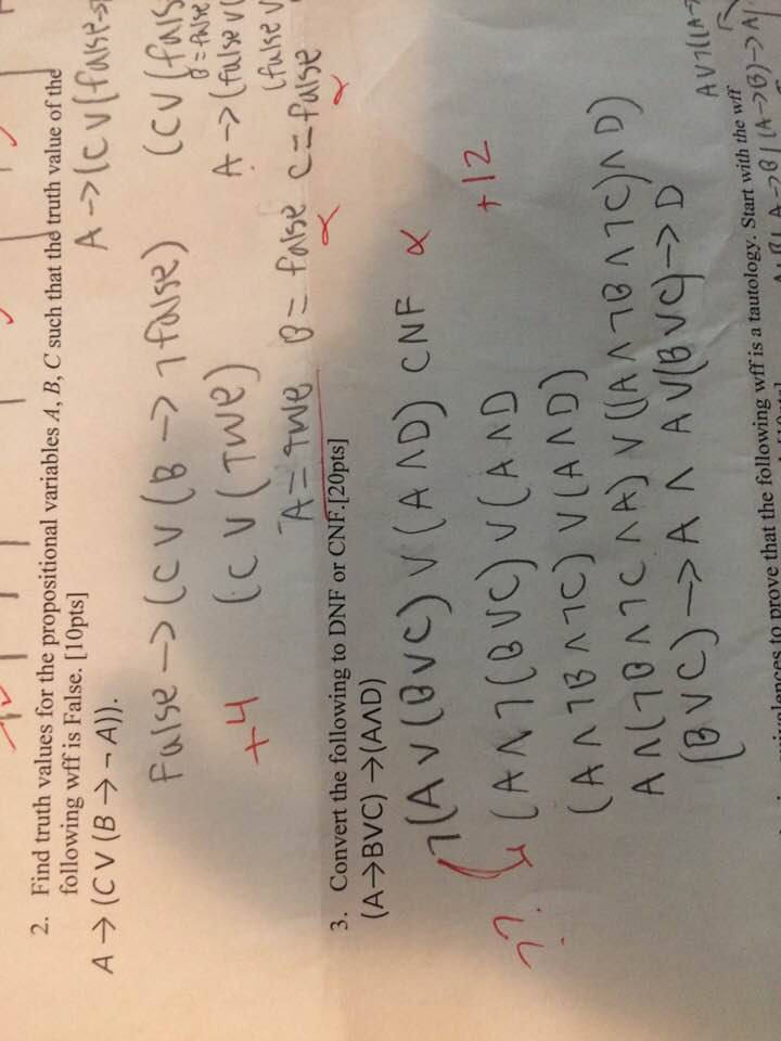 Solved Find Truth Values For The Propositional Variables A