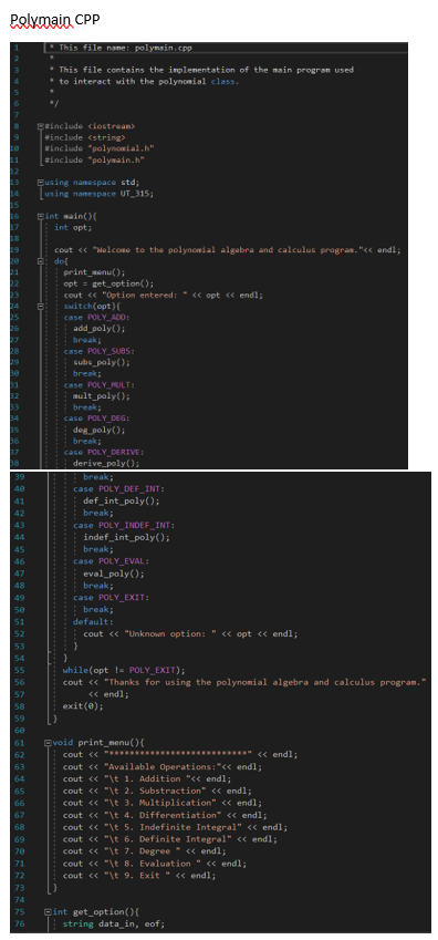 Solved Implementation Your implementation will consist of | Chegg.com