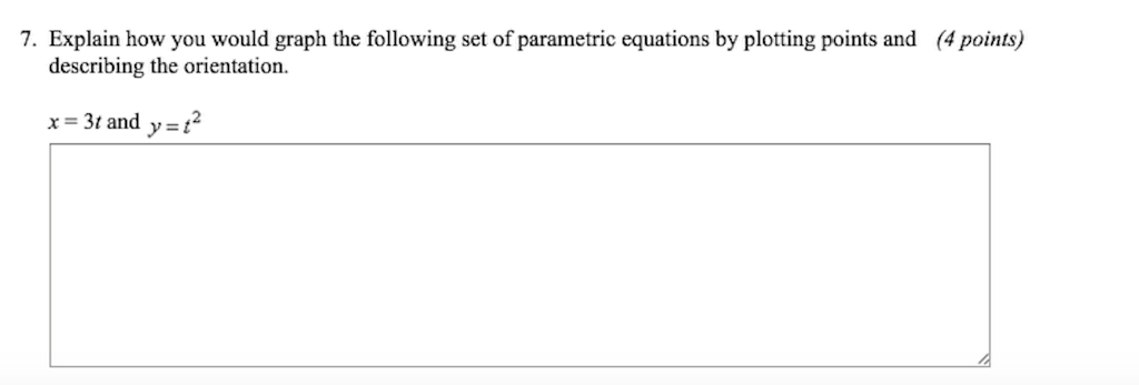 Solved Explain how you would graph the following set of | Chegg.com
