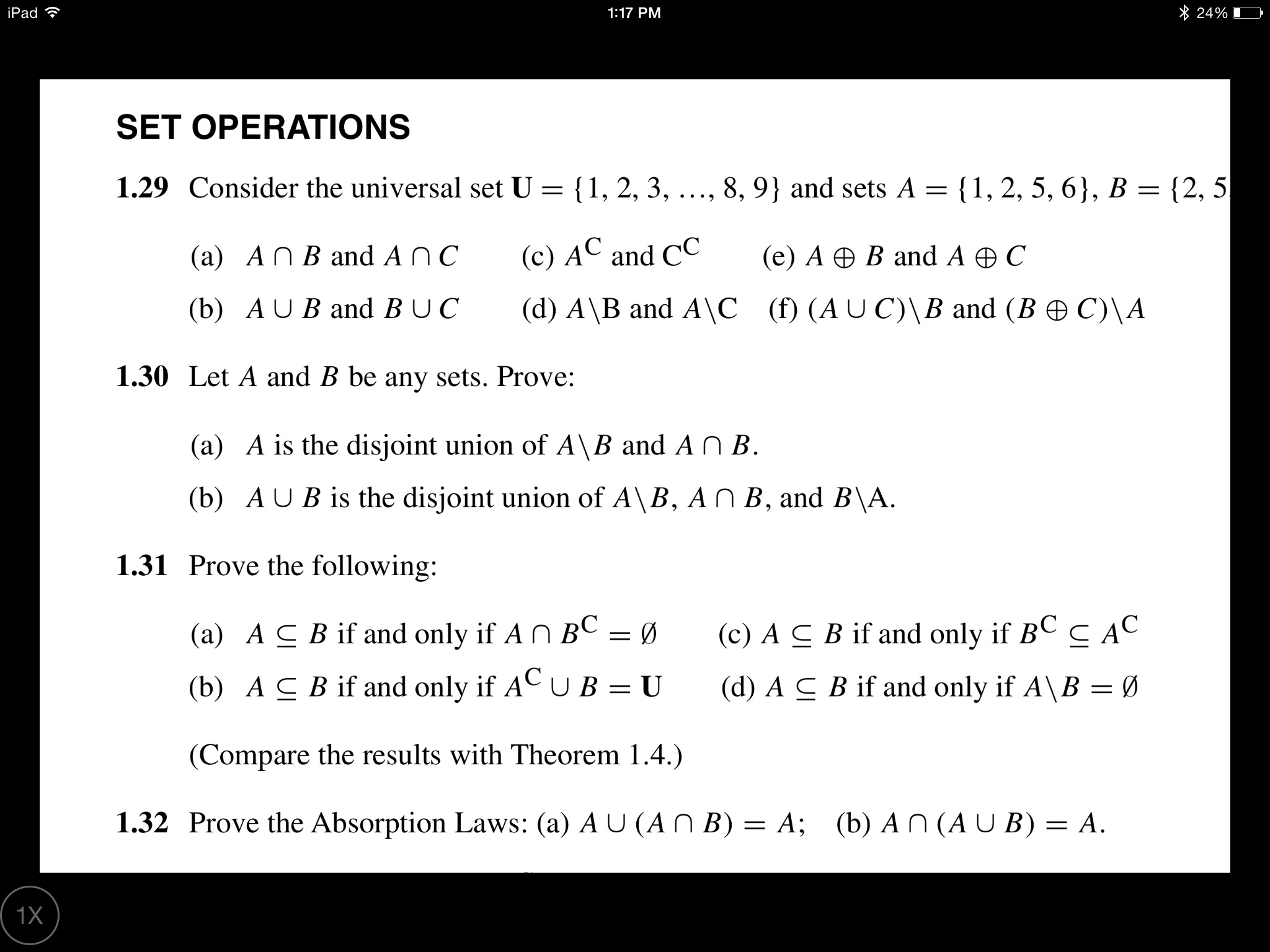 Solved 1.31 please | Chegg.com