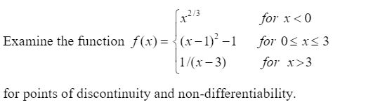 Solved Calculus 1 Continuity And Differentiability At What 1600